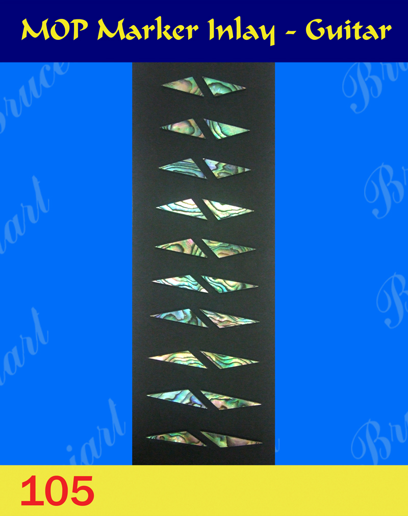 Bruce Wei, Inlay Material - DIY Green Abalone Inlay Markers ( 105 )
