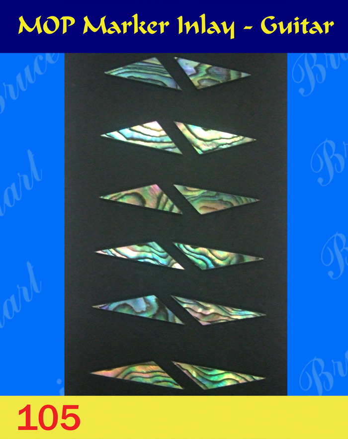 Bruce Wei, Inlay Material - DIY Green Abalone Inlay Markers ( 105 )
