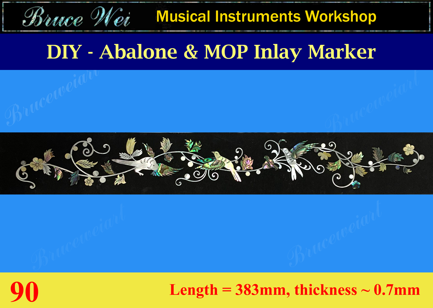 Bruce Wei, Inlay Material - DIY Abalone & Mop Inlay Markers (90)