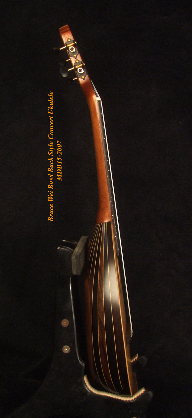 Bowl Back Style Concert Ukulele, Humming Bird Inlay MDB15-2007