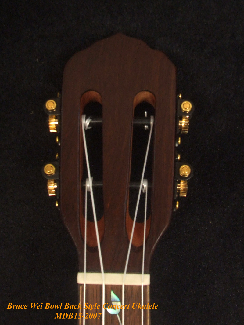 Bowl Back Style Concert Ukulele, Humming Bird Inlay MDB15-2007