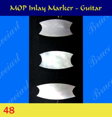 Bruce Wei, Inlay Material - DIY White MOP Inlay Markers ( 48 )