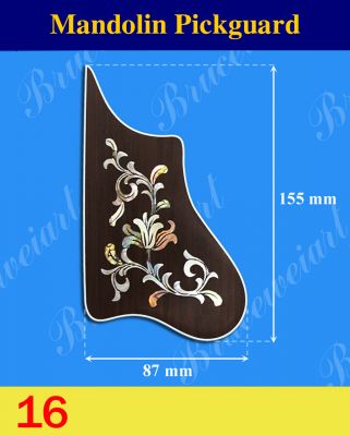 Bruce Wei, Mandolin Part-Rosewood Pickguard w/MOP Art Inlay (145)