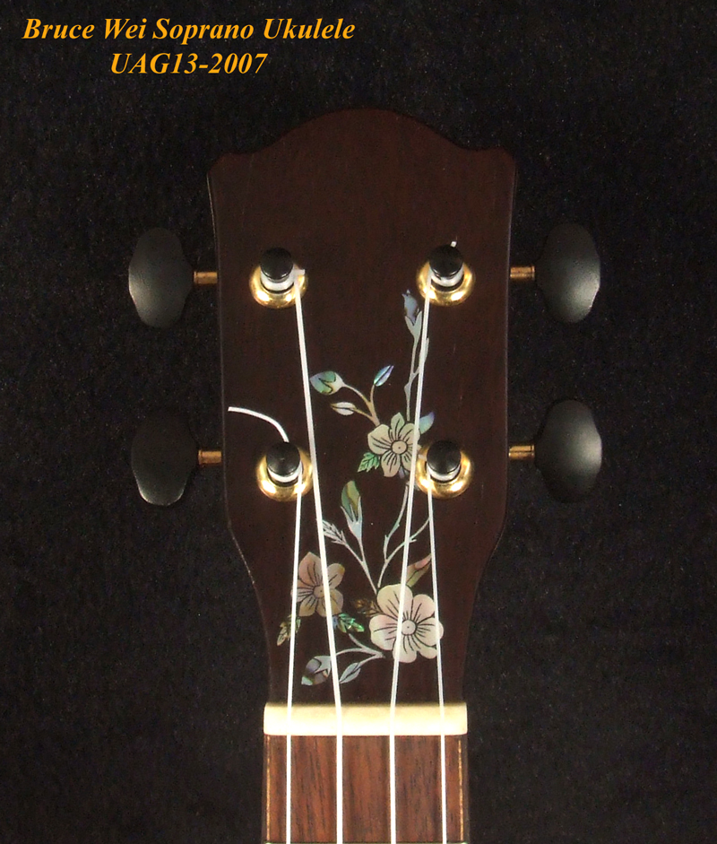 Curly Acacia,Taiwania Archback Soprano Ukulele UAG13-2007