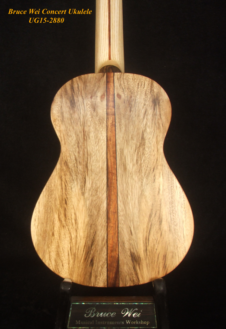 Bruce Wei Solid Mango,Redwood Concert Ukulele Clover Leaf Inlay UG15-2880