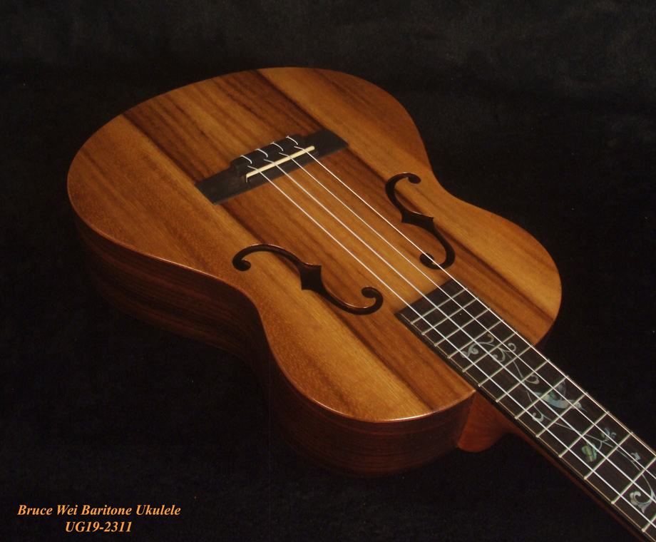 Bruce Wei Acacia,Indian Rosewood Baritone Ukulele UG19-2311
